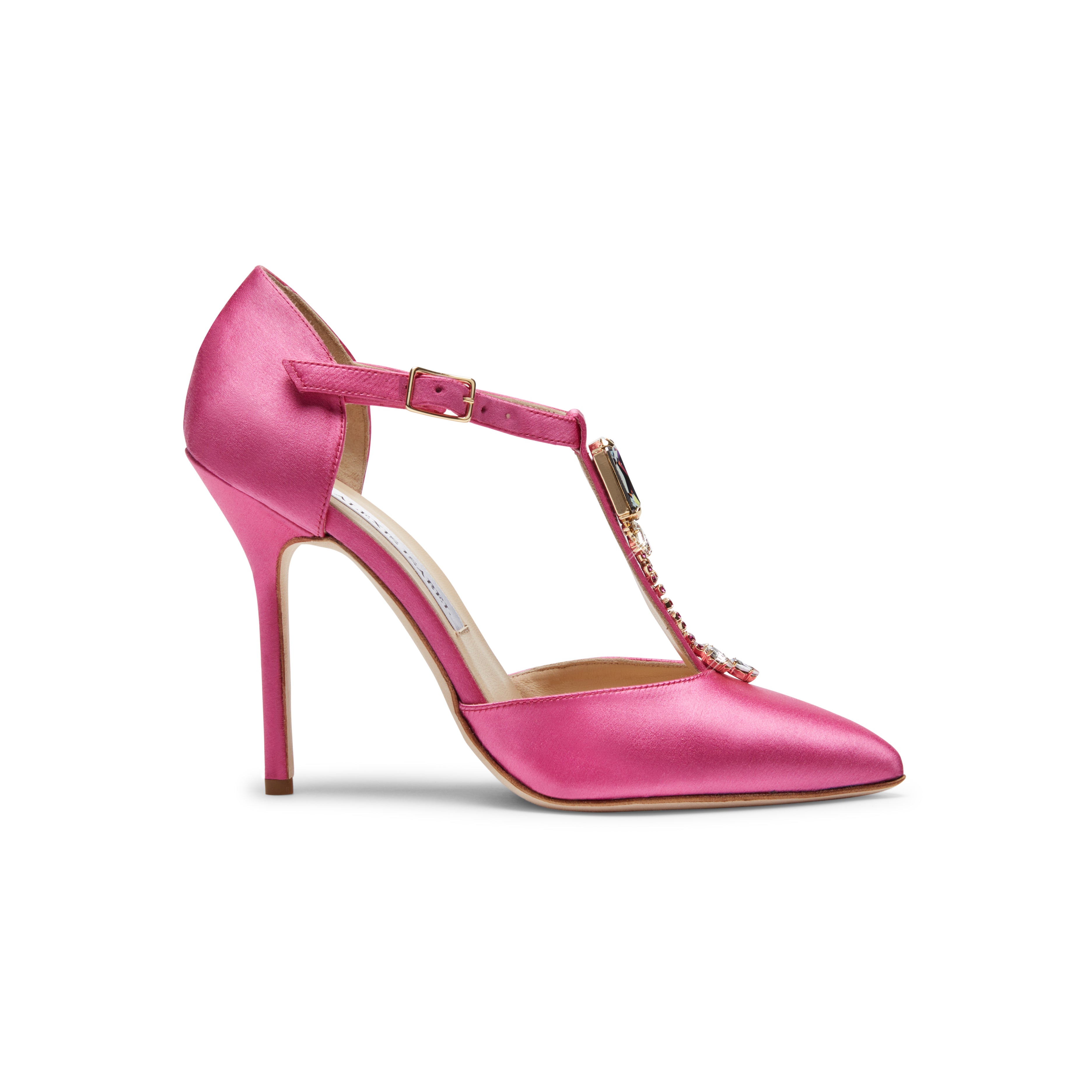 Women's Evening Shoes: Fuchsia Bejeweled Baby Pumps | Alexis Isabel ...